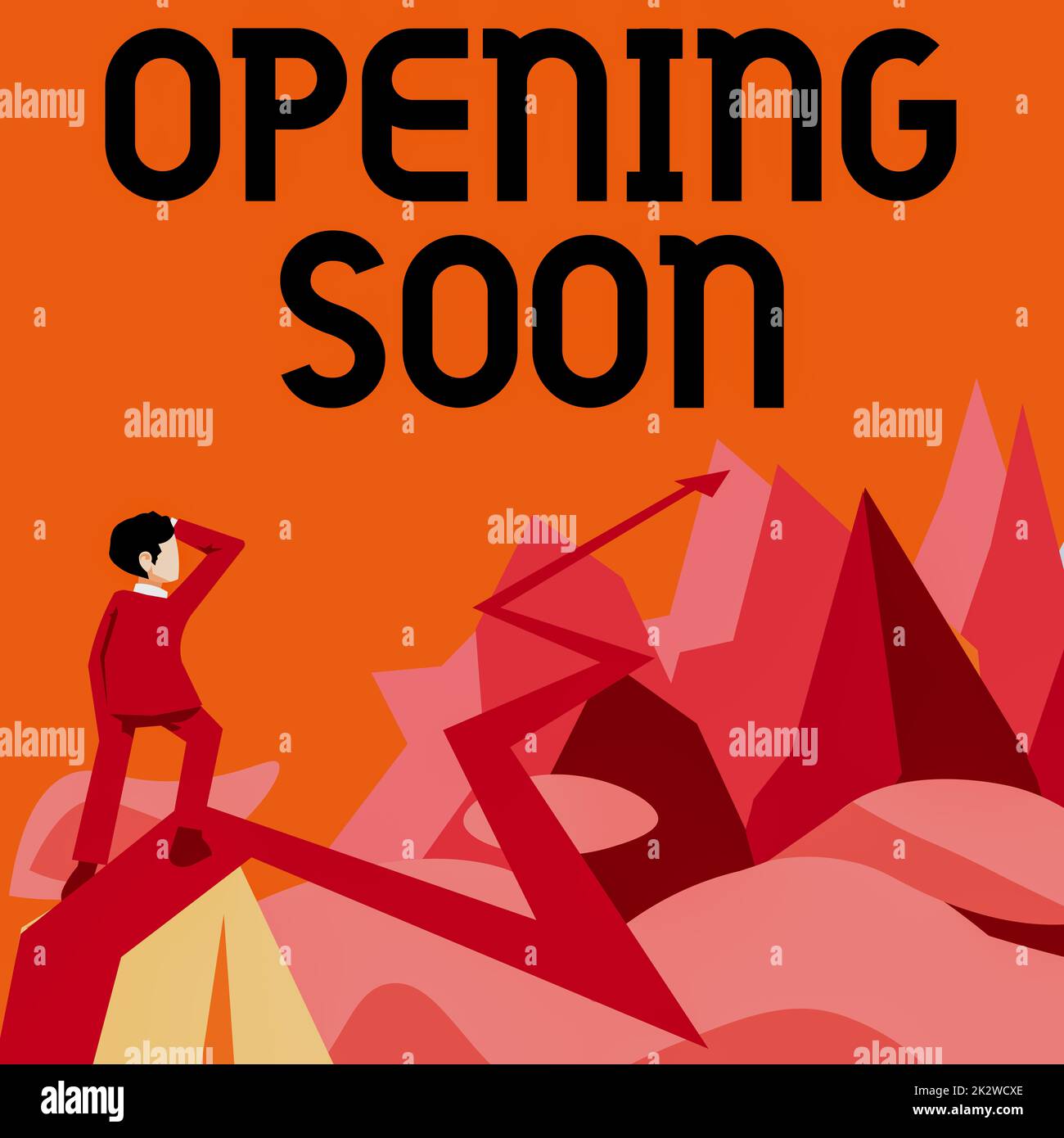 Handwriting text Opening Soon. Conceptual photo Going to be available ...