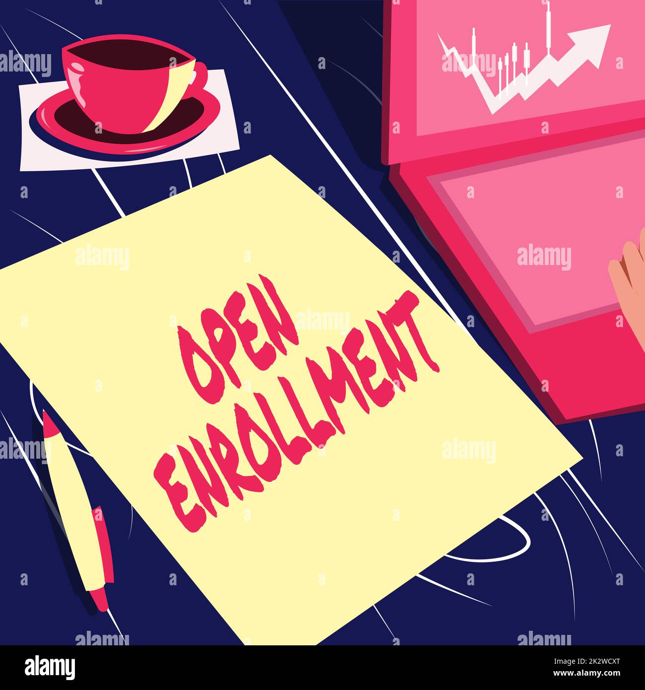 Text caption presenting Open Enrollment. Business overview The yearly ...