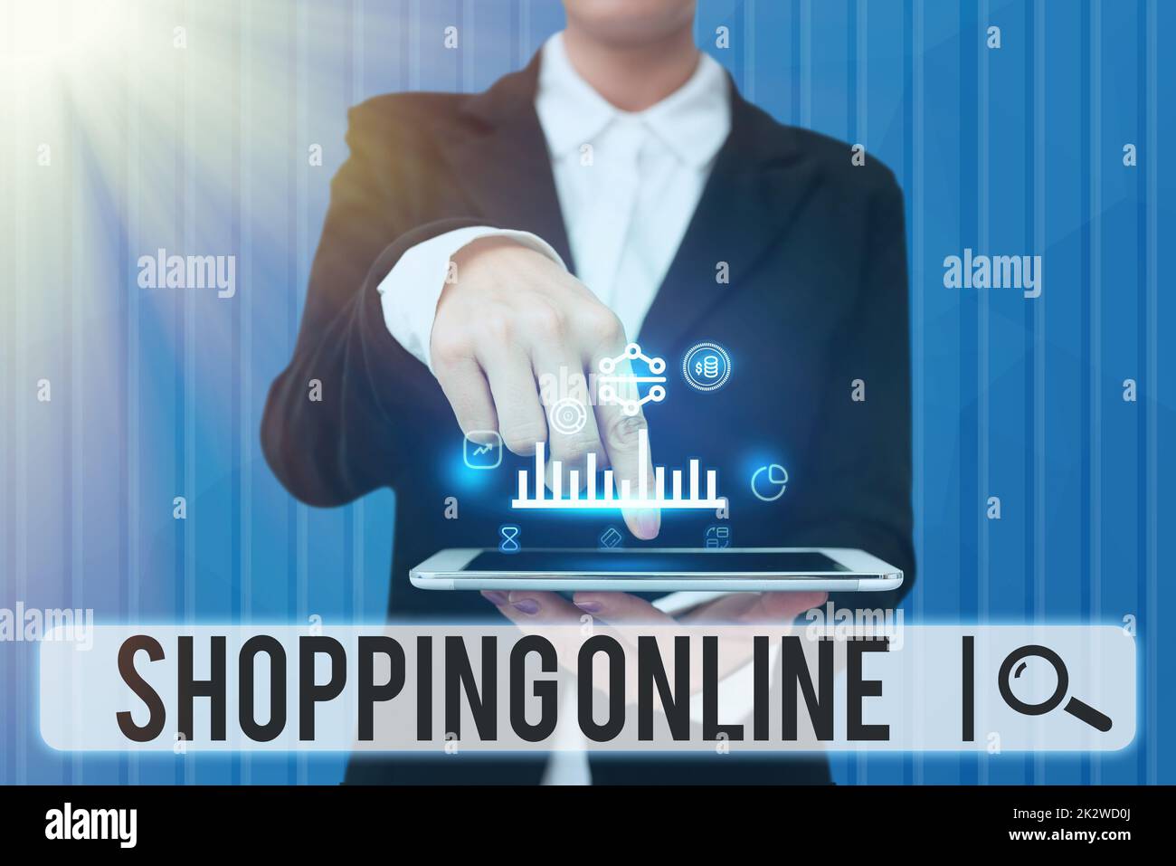 Sign displaying Shopping Online. Business showcase buying you want ...