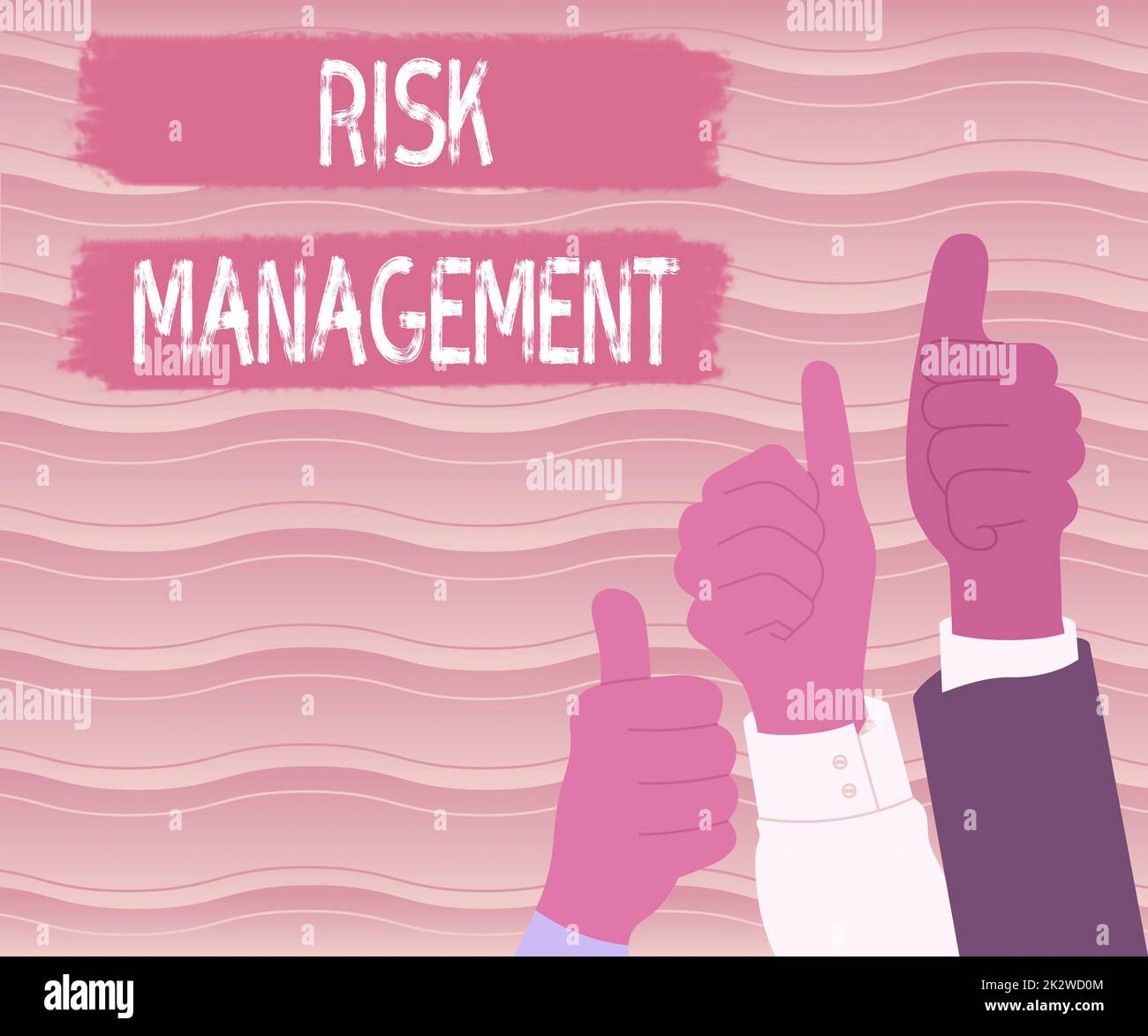 Text caption presenting Risk Management. Business idea evaluation of ...