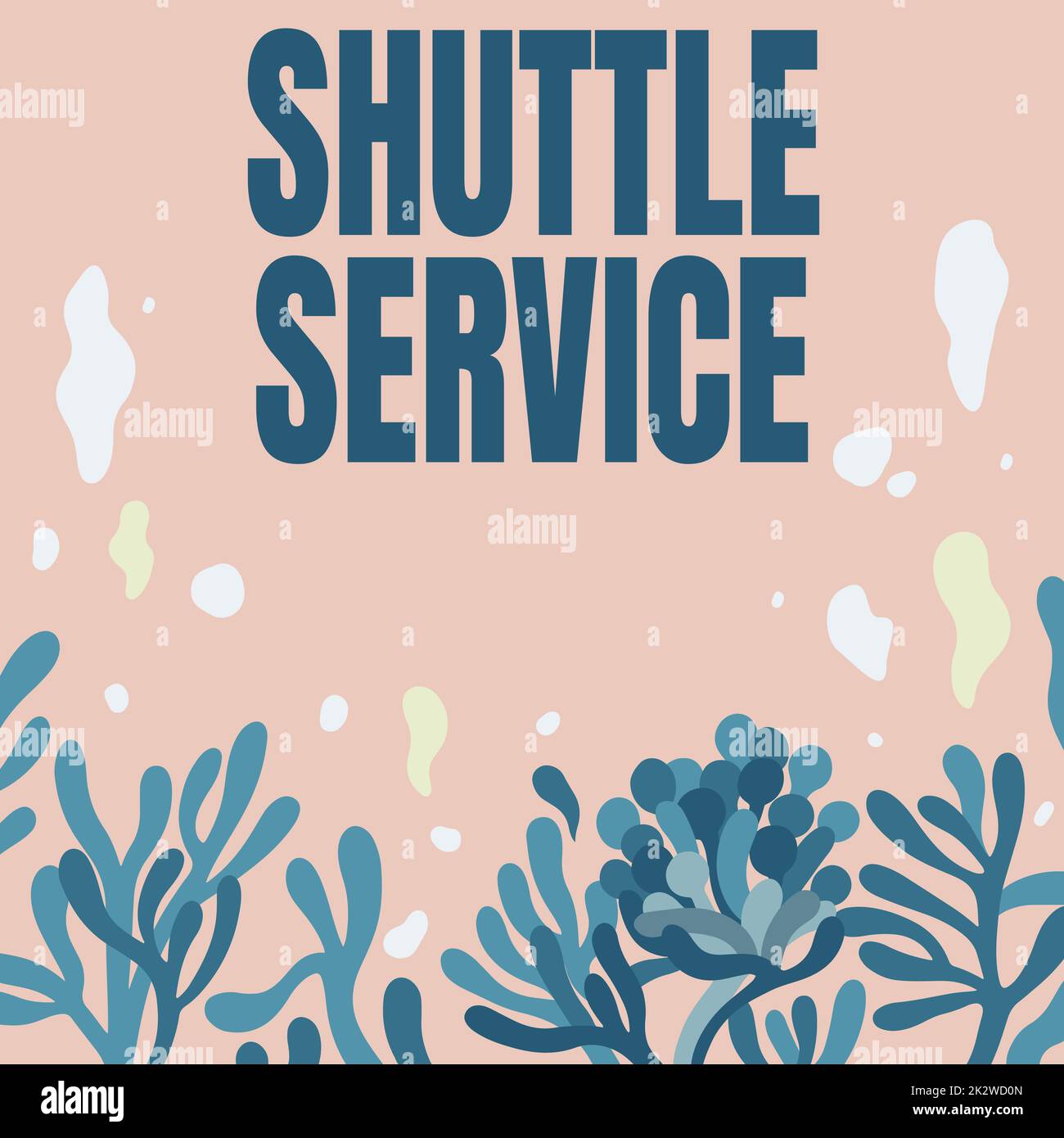 Text sign showing Shuttle Service. Business showcase vehicles like ...