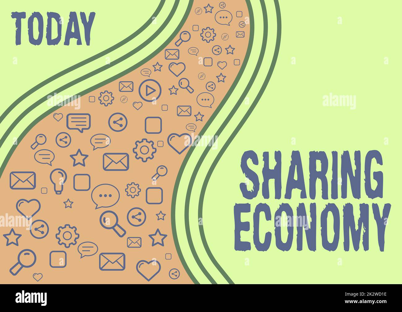 Inspiration showing sign Sharing Economy. Word for economic model based ...