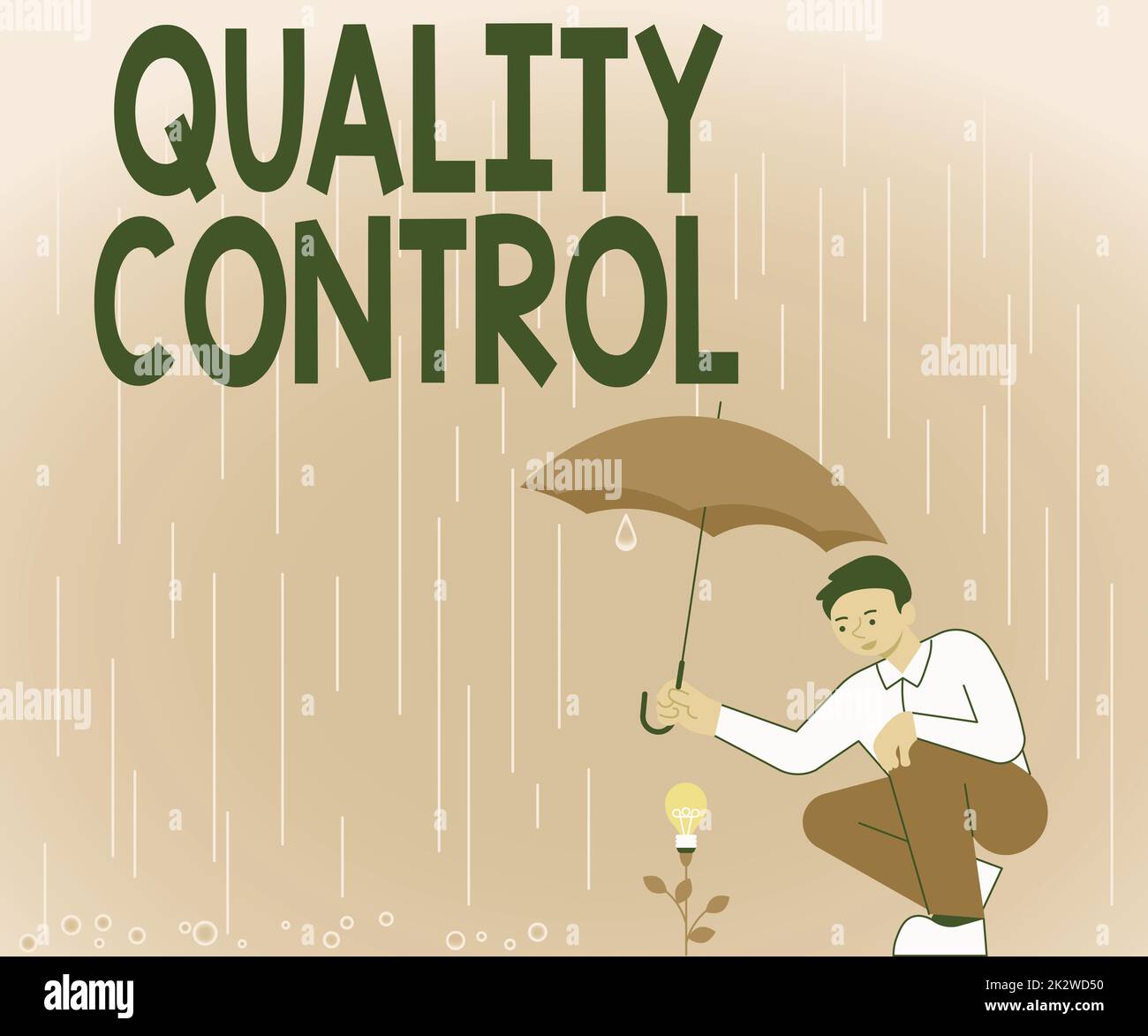 Text sign showing Quality Control. Word for insure that product or ...