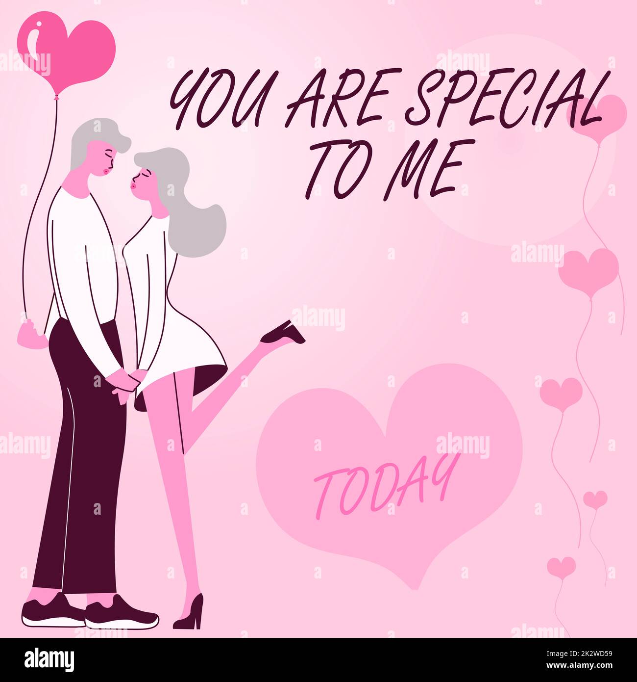 Writing displaying text YOU ARE SPECIAL TO ME. Word Written on Admiring ...