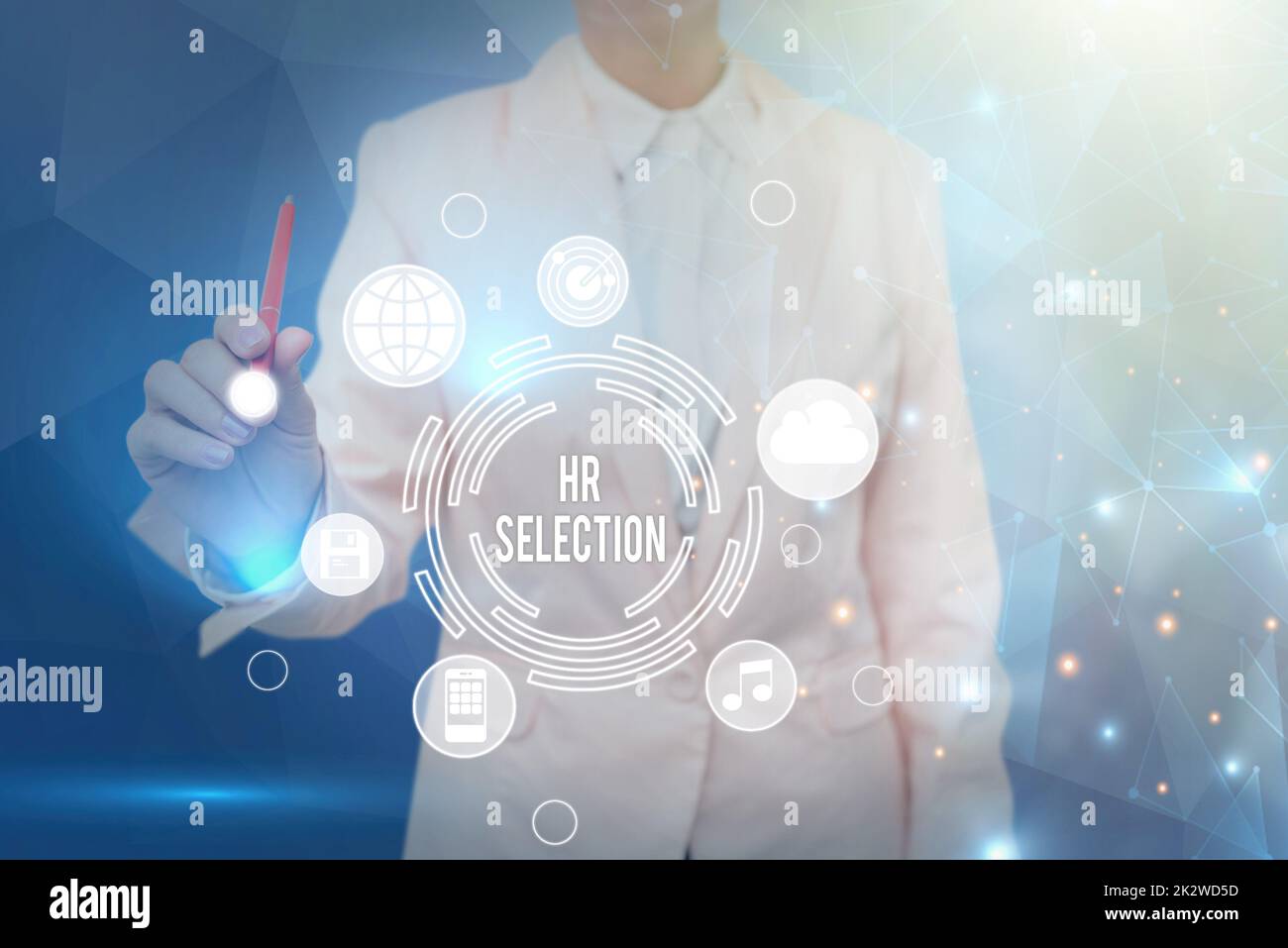 Text sign showing Hr Selection. Business concept Process and approached ...