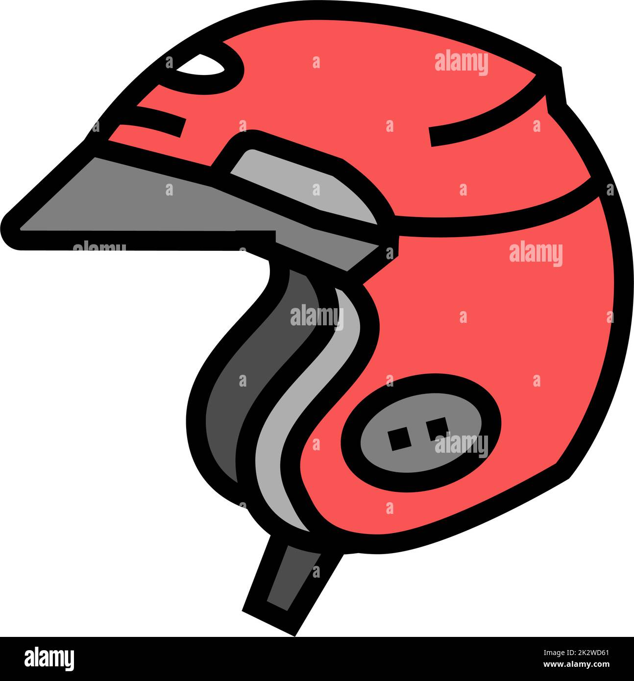 open face motorcycle helmet color icon vector illustration Stock Vector ...