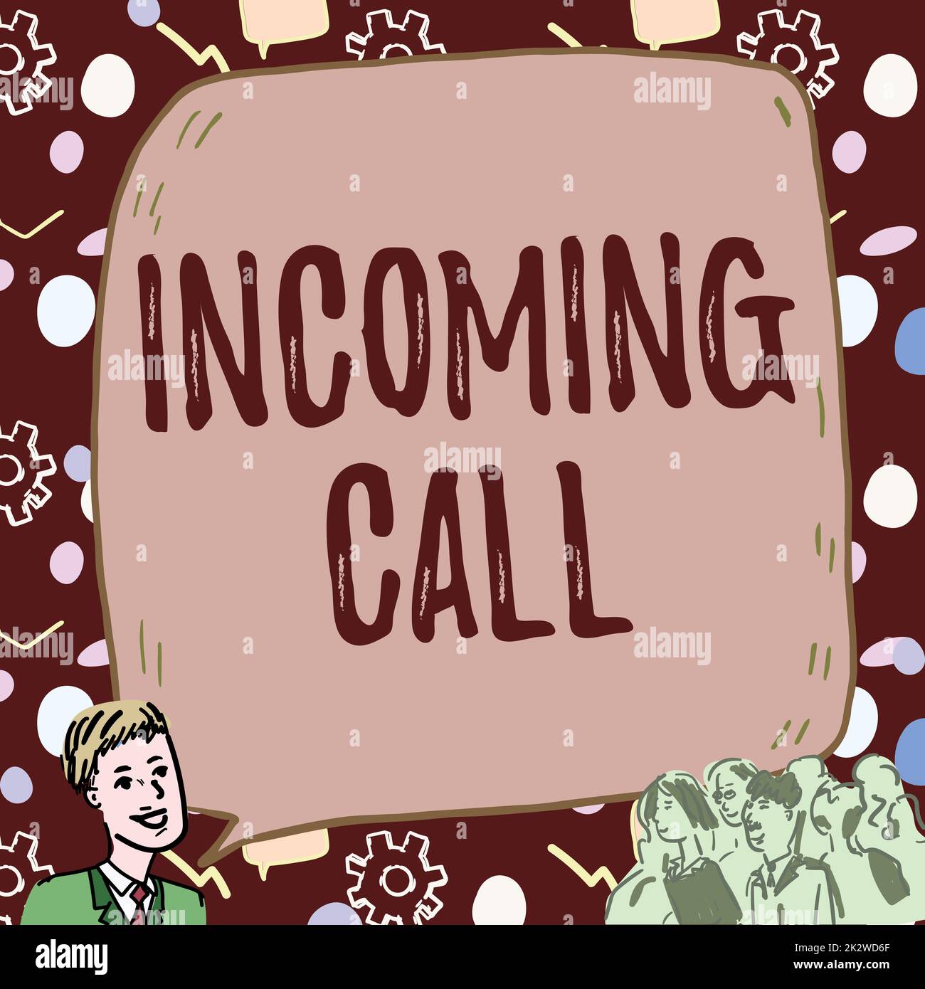 Telephone on word bubble hi-res stock photography and images - Alamy