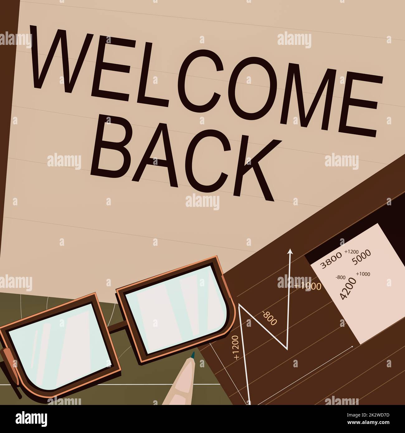 Hand writing sign Welcome Back. Business concept Warm Greetings Arrived ...