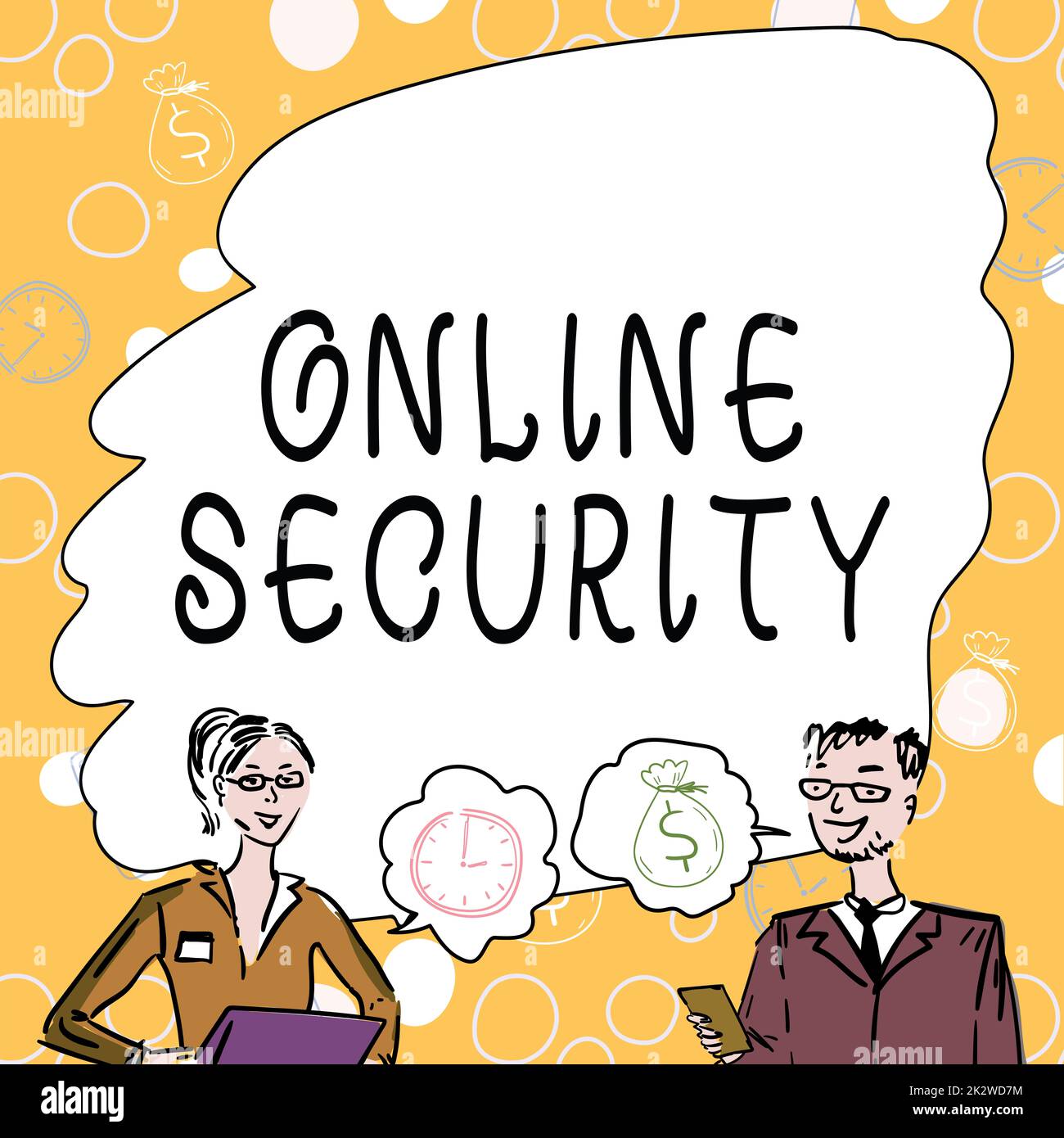 Text sign showing Online Security. Conceptual photo rules to protect ...