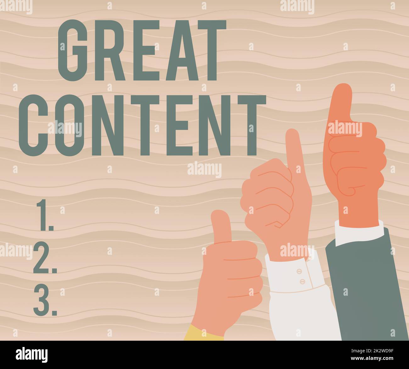 Hand writing sign Great Content. Business overview Satisfaction ...