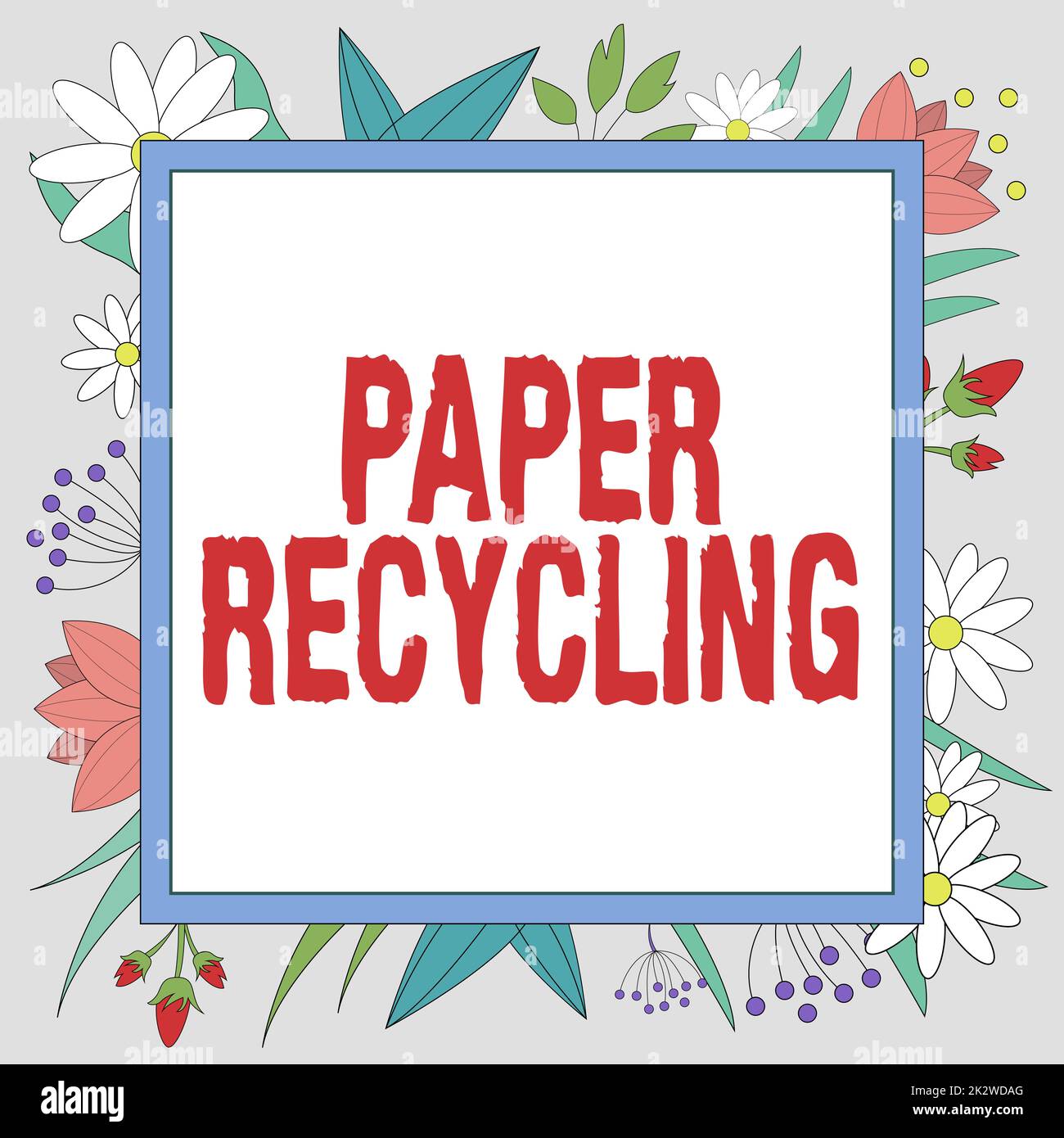 Conceptual display Paper Recycling. Business approach Using the waste ...