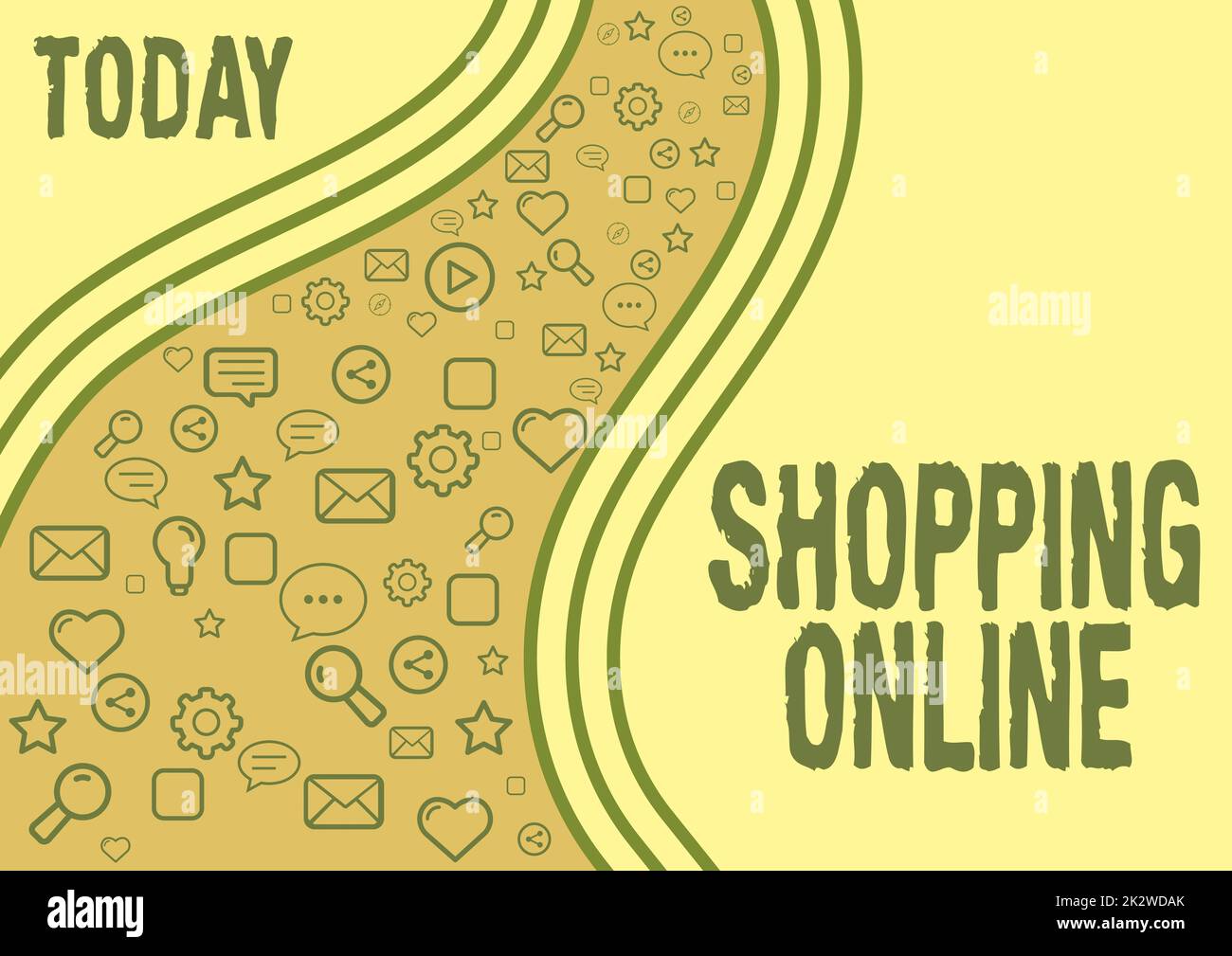 Hand writing sign Shopping Online. Concept meaning buying you want ...