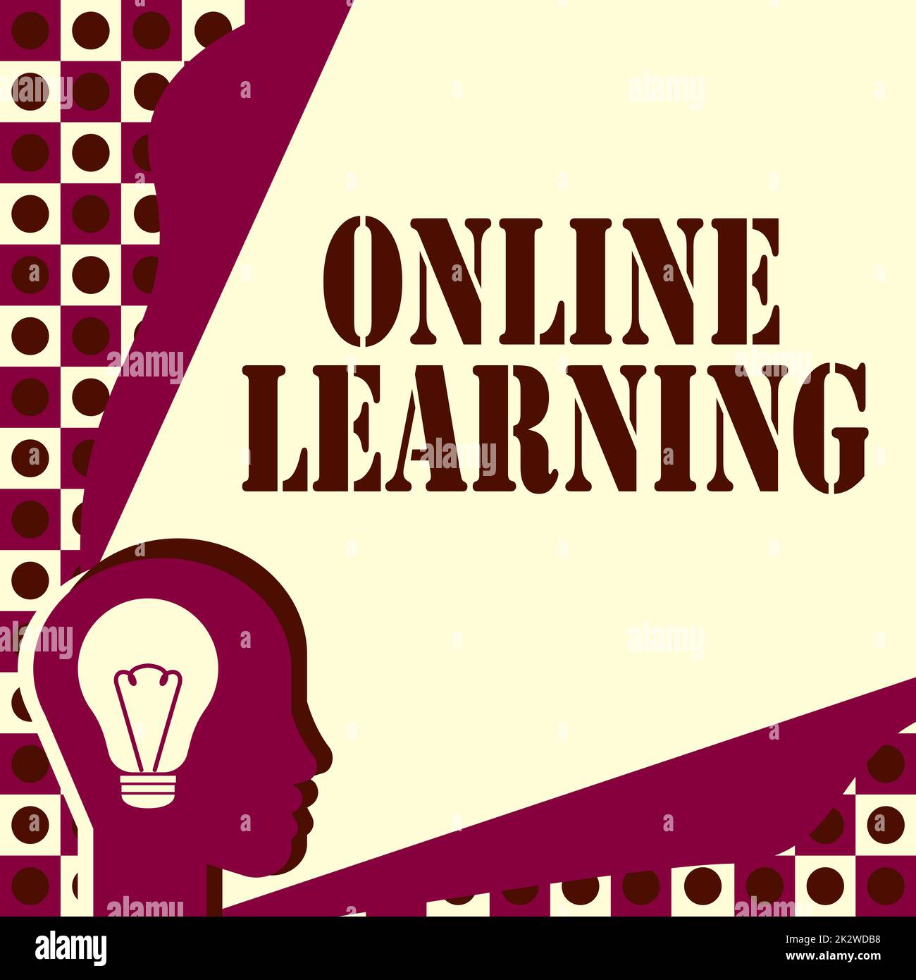 Text sign showing Online Learning. Business idea Larning with the ...