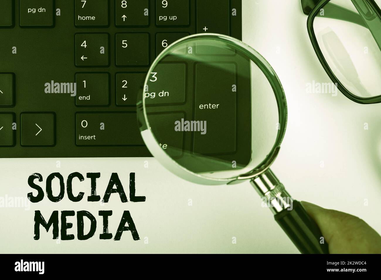 Hand writing sign Social Media. Internet Concept Online communication ...