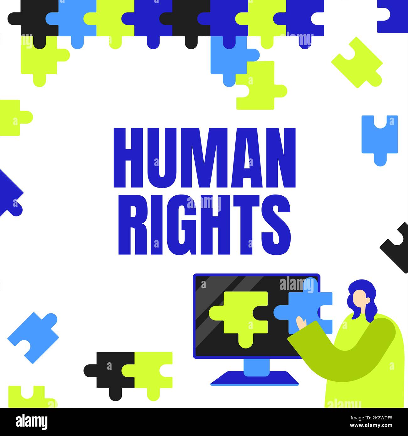 Inspiration showing sign Human Rights. Concept meaning Moral Principles ...