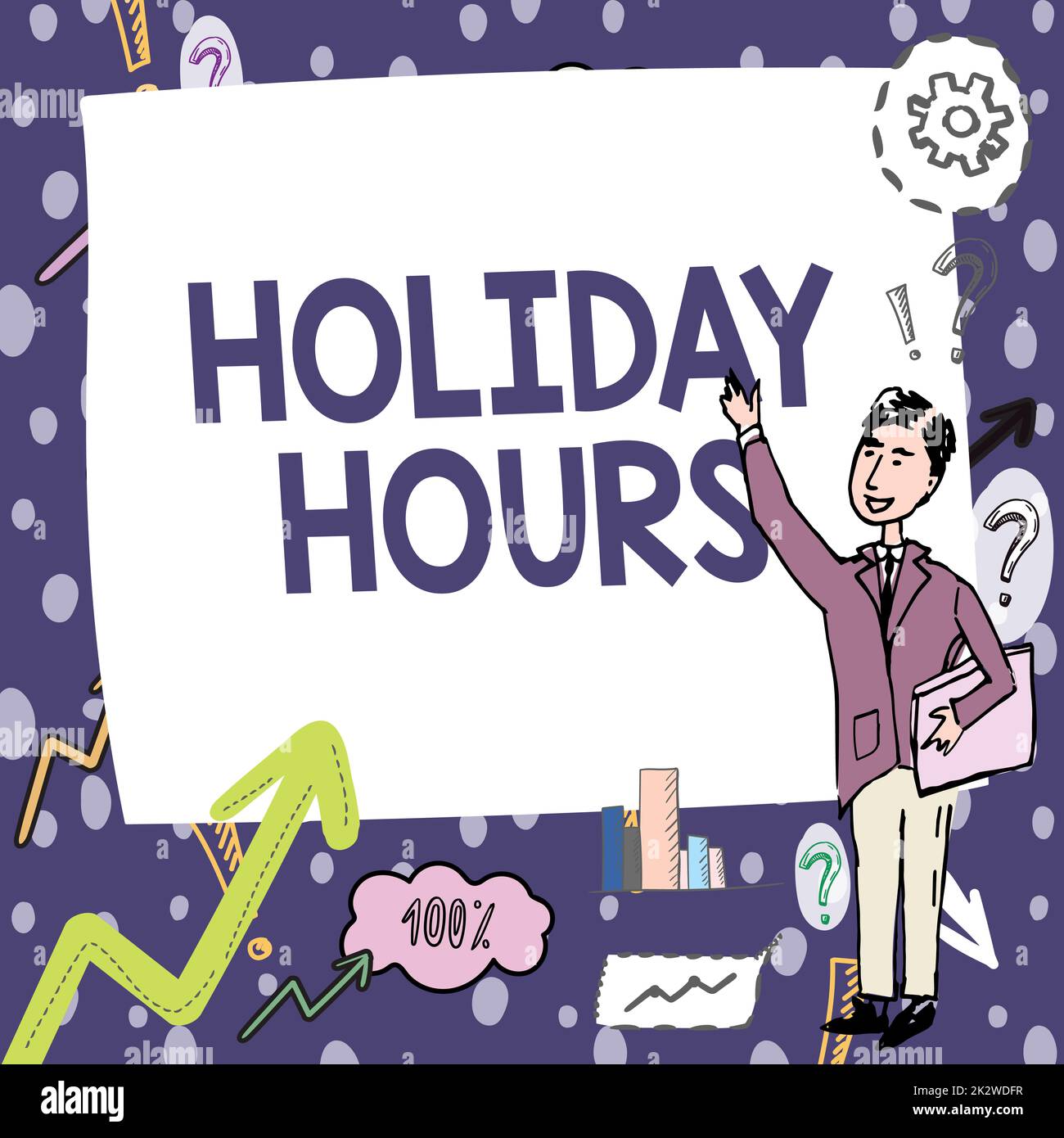 Writing displaying text Holiday Hours. Internet Concept Schedule 24 or7 ...