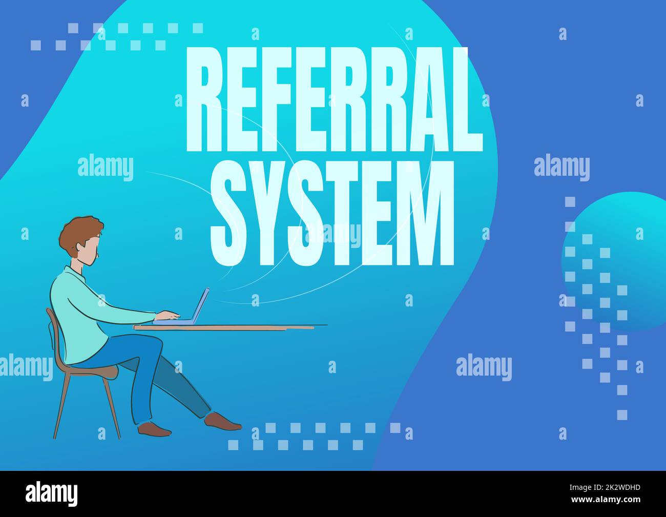 Conceptual display Referral System. Concept meaning sending own patient ...
