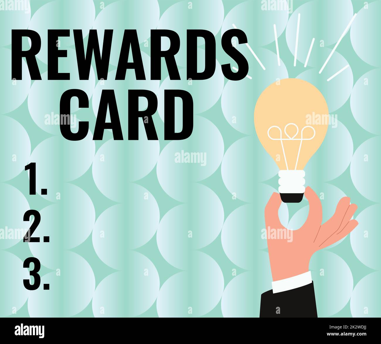 Sign displaying Rewards Card. Business idea Help earn cash points miles ...