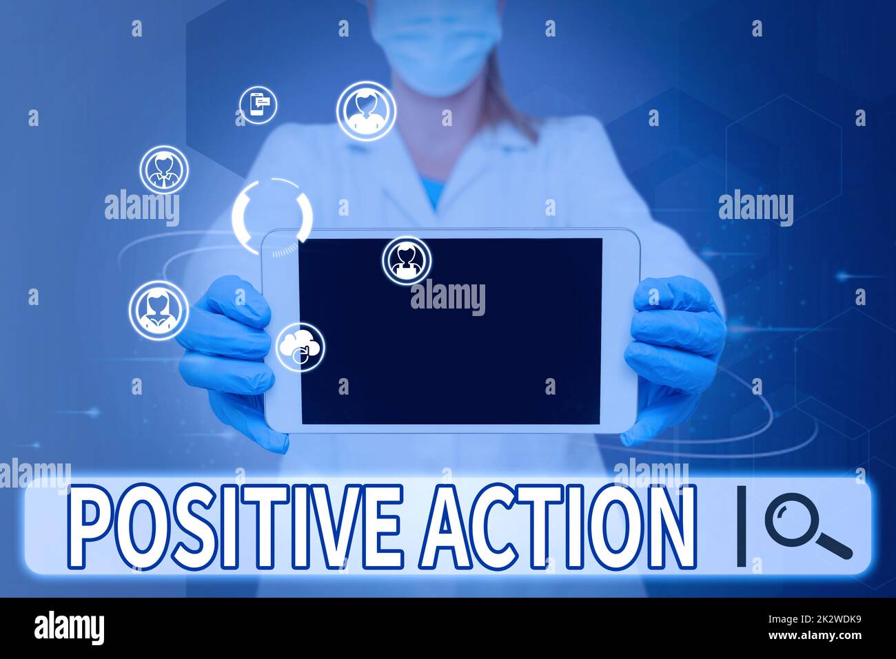 Writing displaying text Positive Action. Concept meaning doing good ...