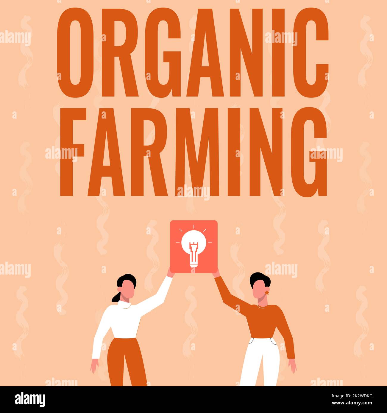 Conceptual display Organic Farming. Conceptual photo an integrated ...