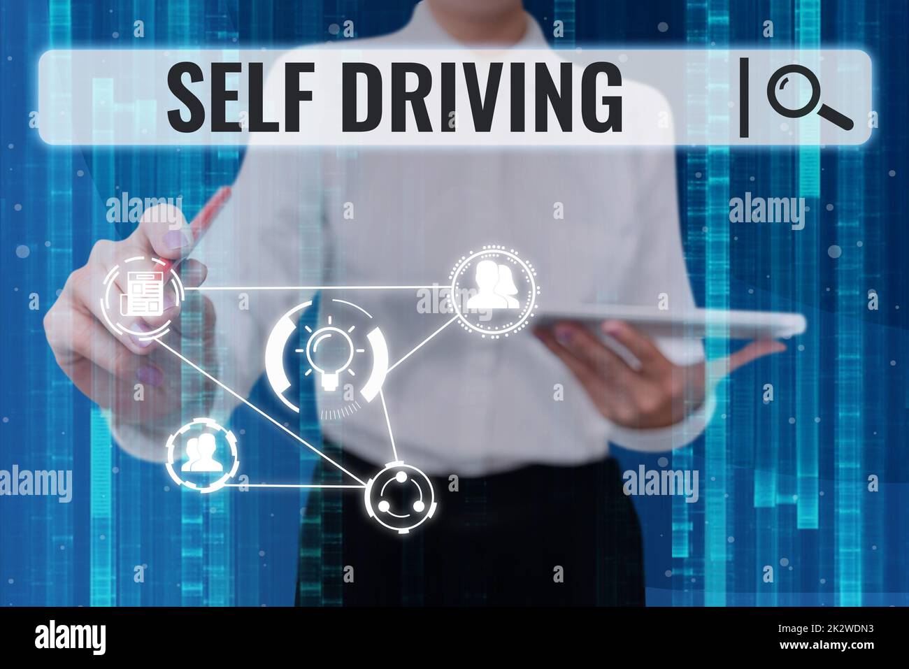 Conceptual display Self Driving. Business concept Autonomous vehicle ... Conceptual display Self Driving. Business concept Autonomous vehicle ...
