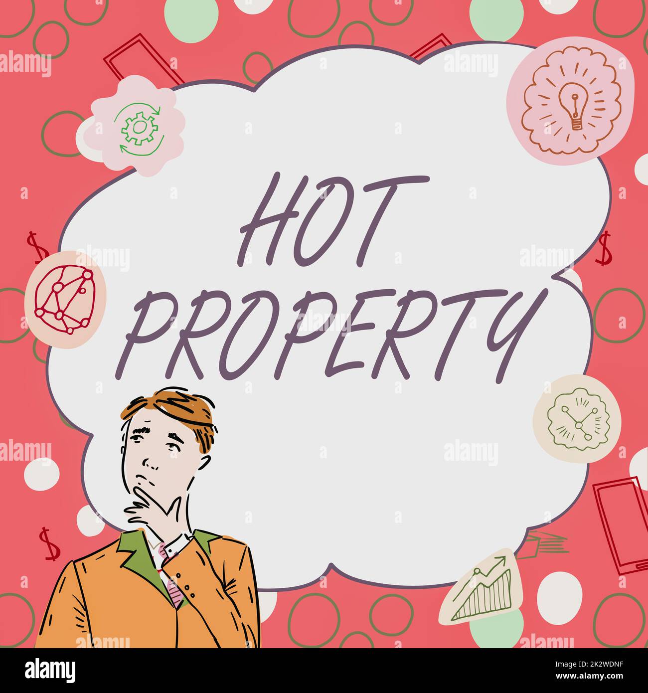 Conceptual display Hot Property. Internet Concept Something which is ...