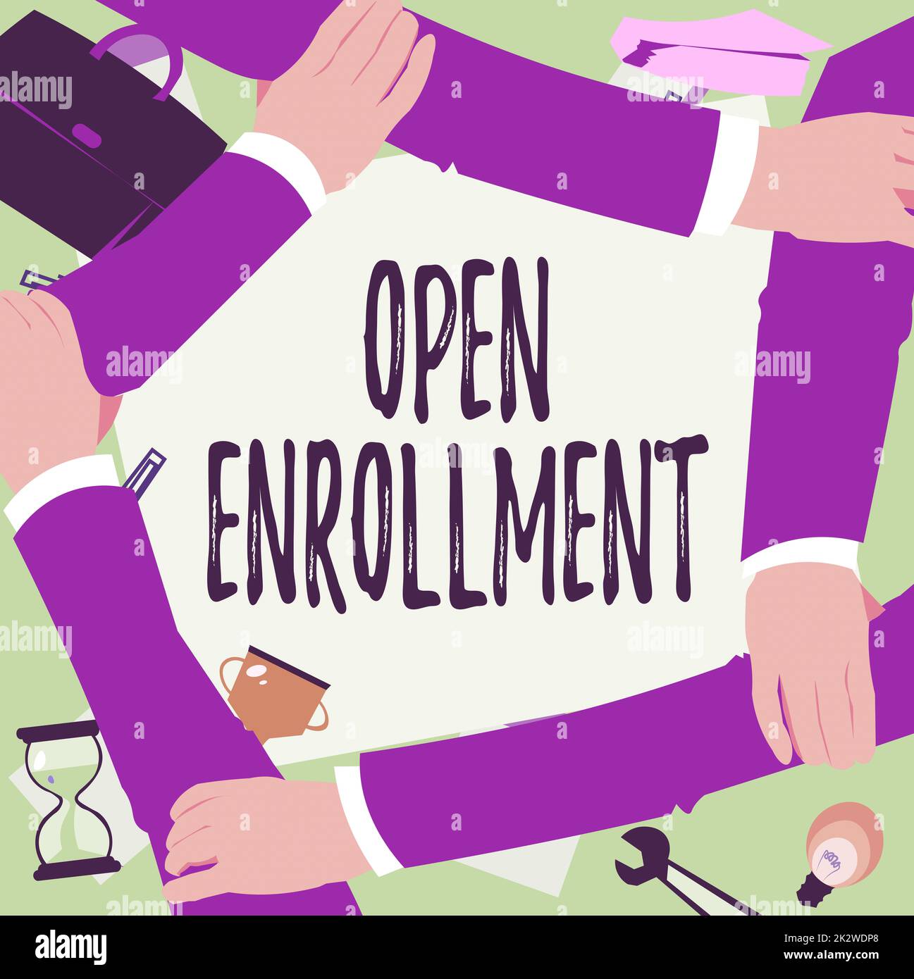 Conceptual display Open Enrollment. Concept meaning The yearly period ...