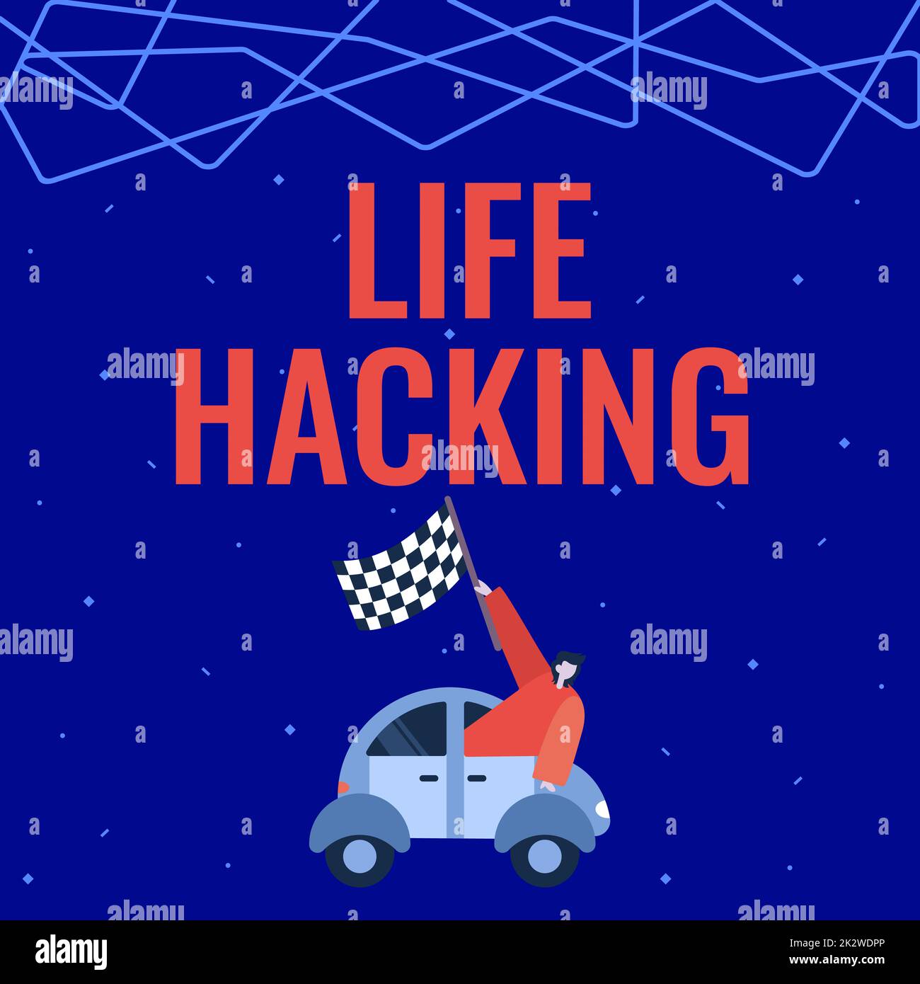 Conceptual display Life Hacking. Business approach Simple and clever ...