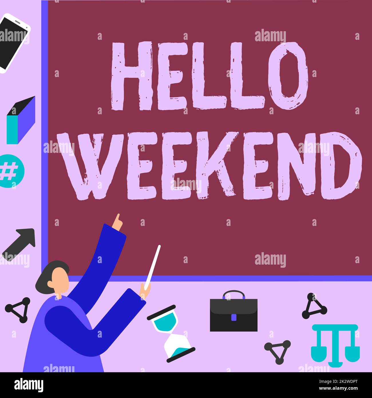 Inspiration showing sign Hello Weekend. Business idea Getaway Adventure ...