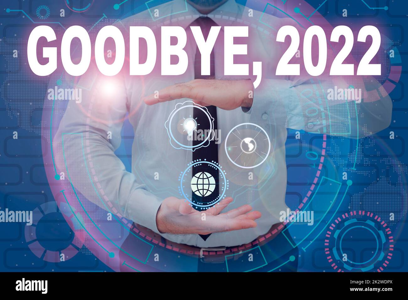 Text caption presenting Goodbye 2022. Business approach New Year Eve ...