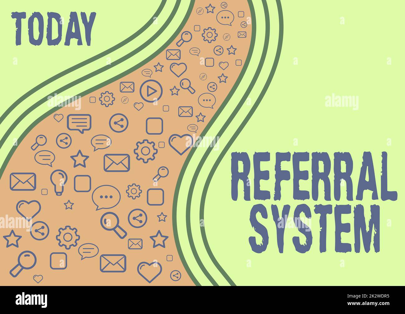 Hand writing sign Referral System. Word for sending own patient to ...