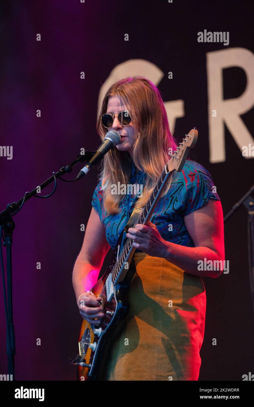Ash Reiter of Sugar Candy Mountain play the Walled Garden Stage at the ...