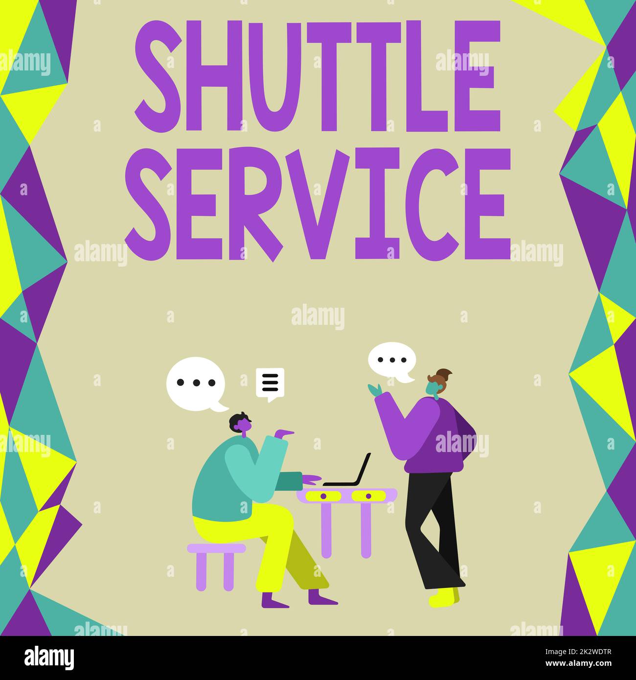 Conceptual display Shuttle Service. Business showcase vehicles like ...