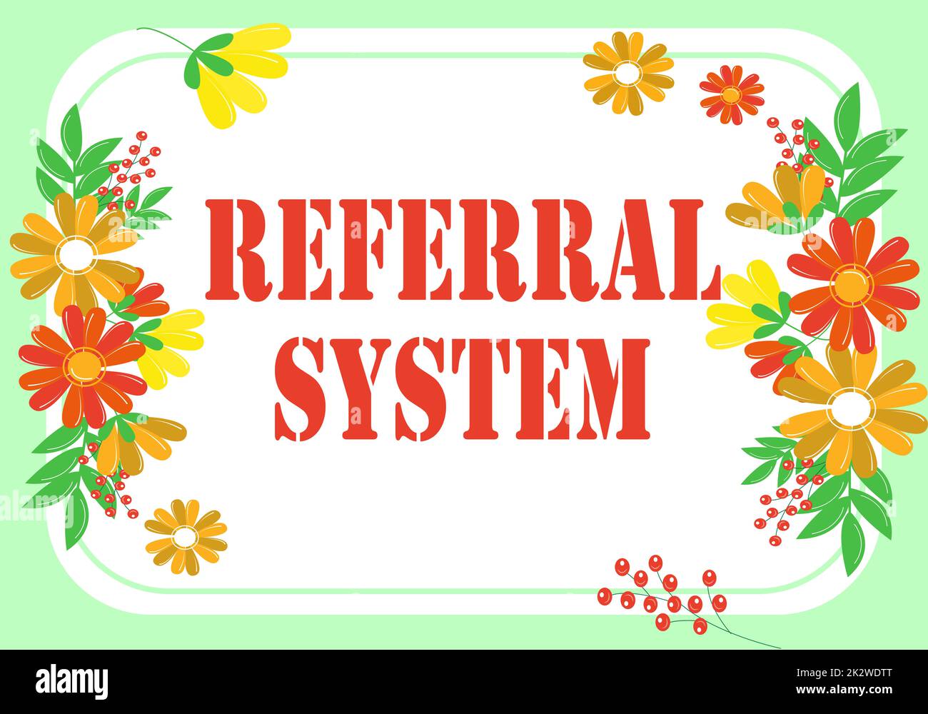 Writing displaying text Referral System. Conceptual photo sending own ...