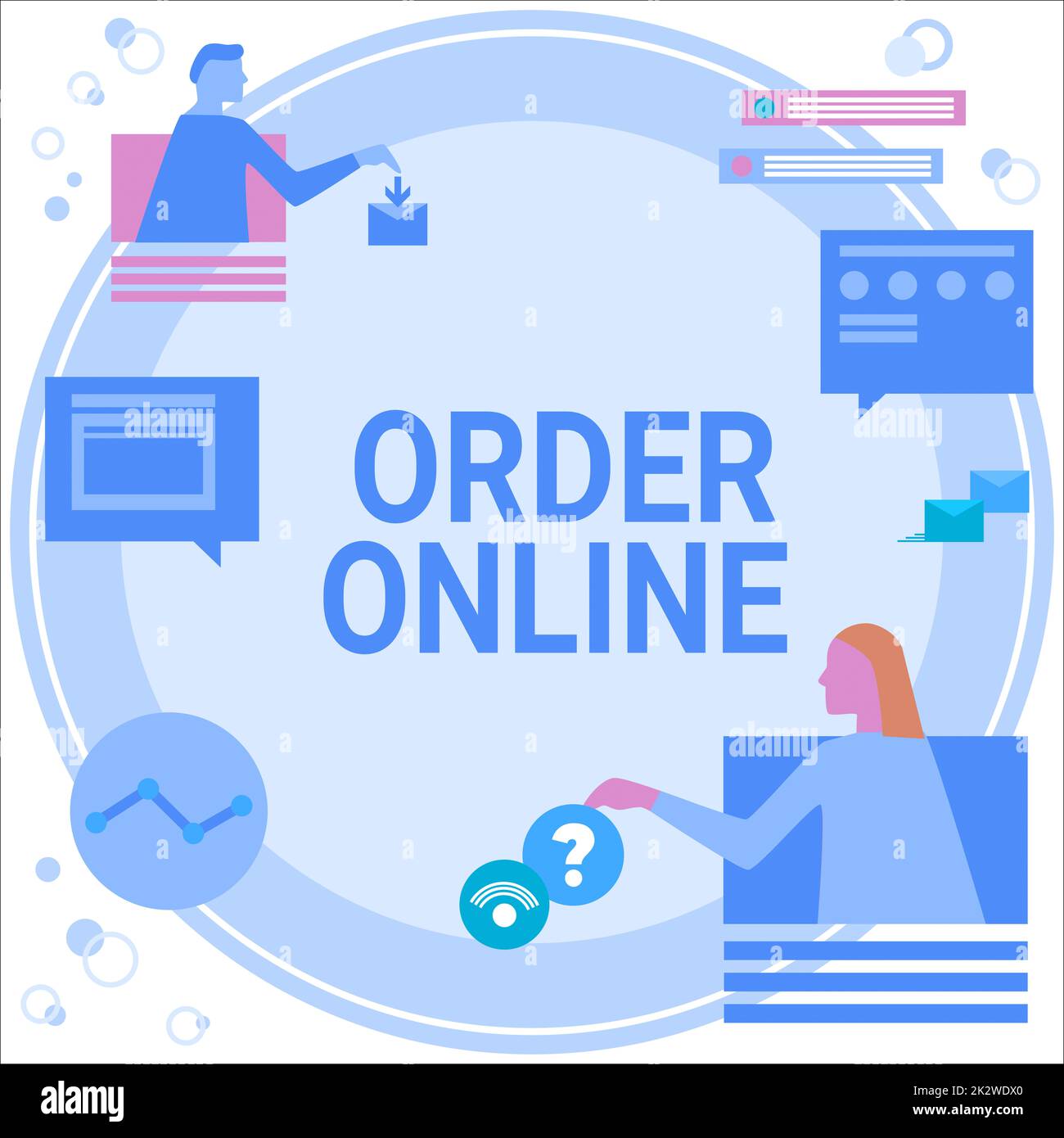 Hand writing sign Order Online. Internet Concept Buying goods and ...