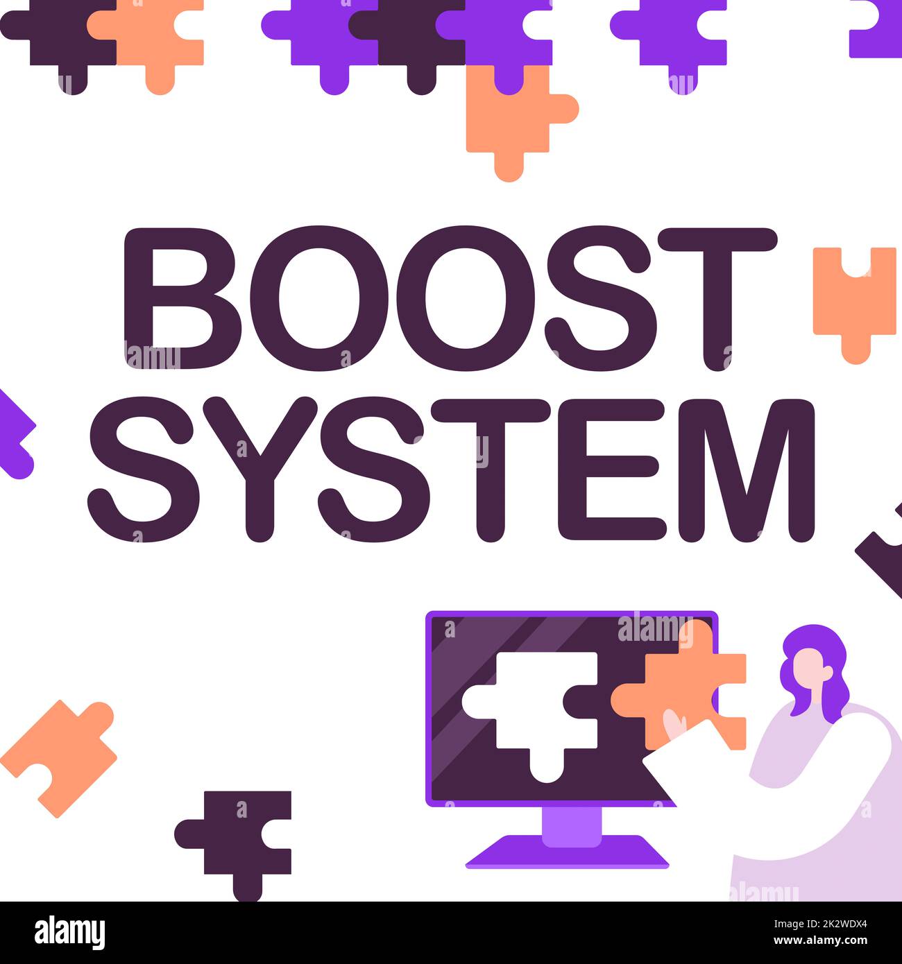 Text showing inspiration Boost System. Word for Rejuvenate Upgrade ...