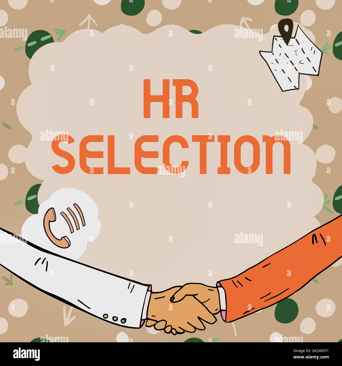 Text showing inspiration Hr Selection. Conceptual photo Process and ...
