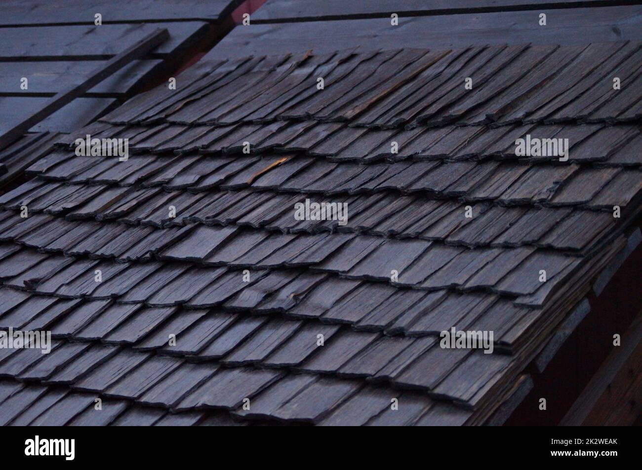 A closeup metal roof surface Stock Photo - Alamy
