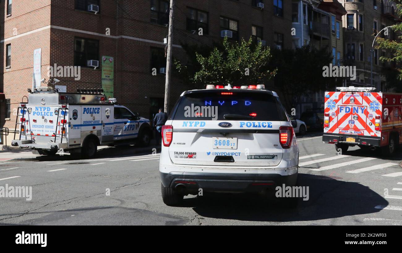 NYPD Emergency Services Unit (ESU) response to incident in the Bronx ...