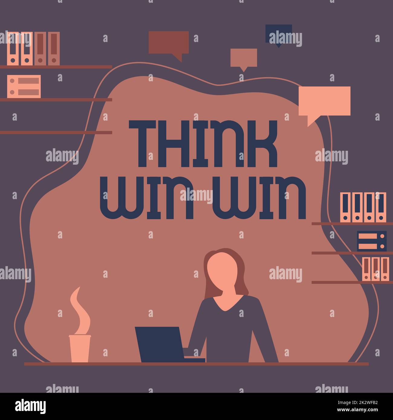 Conceptual display Think Win Win. Concept meaning Business Strategy ...