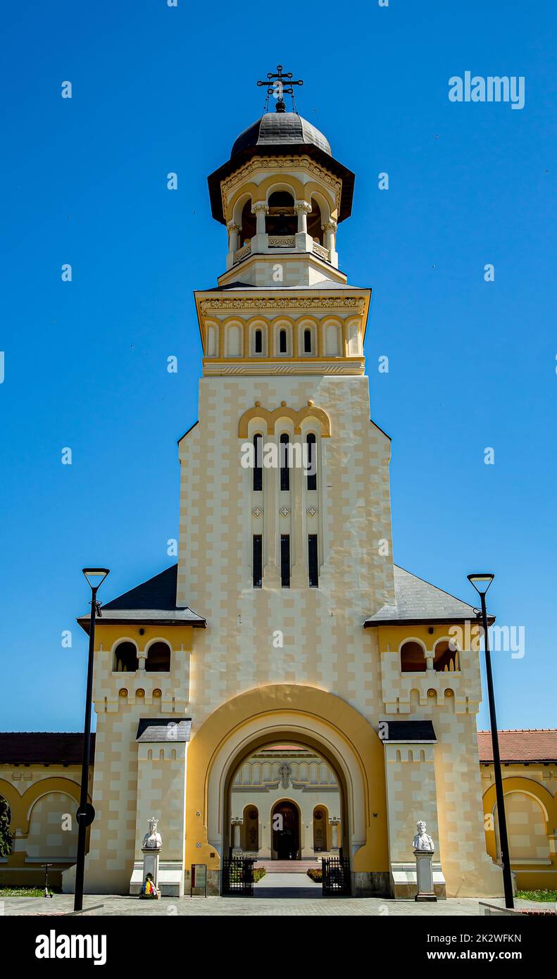 The Coronation Orthodox Cathedral in Fortress Of Alba Iulia, Transylvania, Romania Stock Photo ...