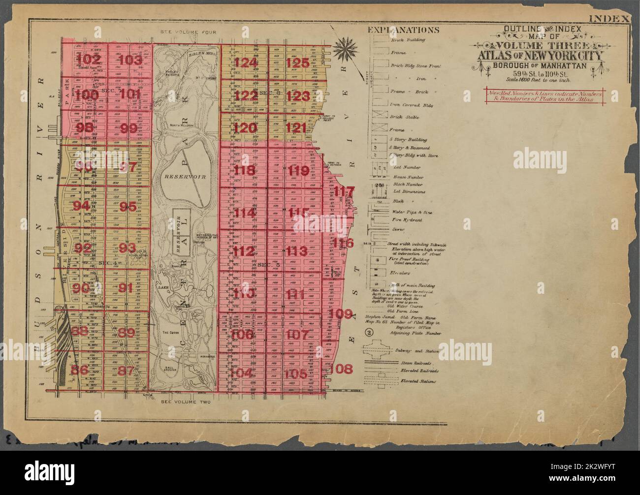 Manhattan map 1930 hi-res stock photography and images - Alamy