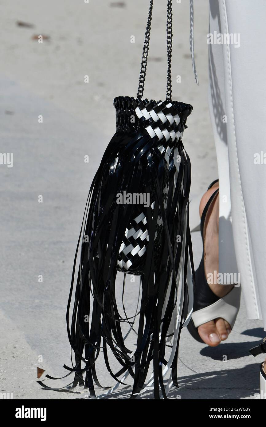 Details, accessories, handbags and shoes on the runway at the Anteprima ...