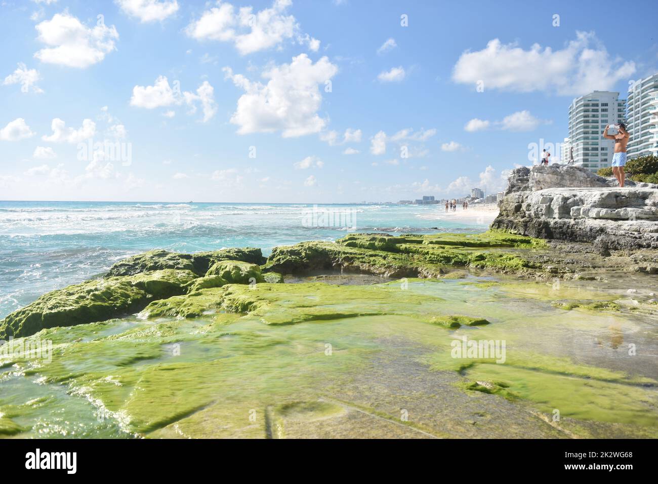 Beach in Cancun, Yucatan, Mexico Stock Photo - Alamy