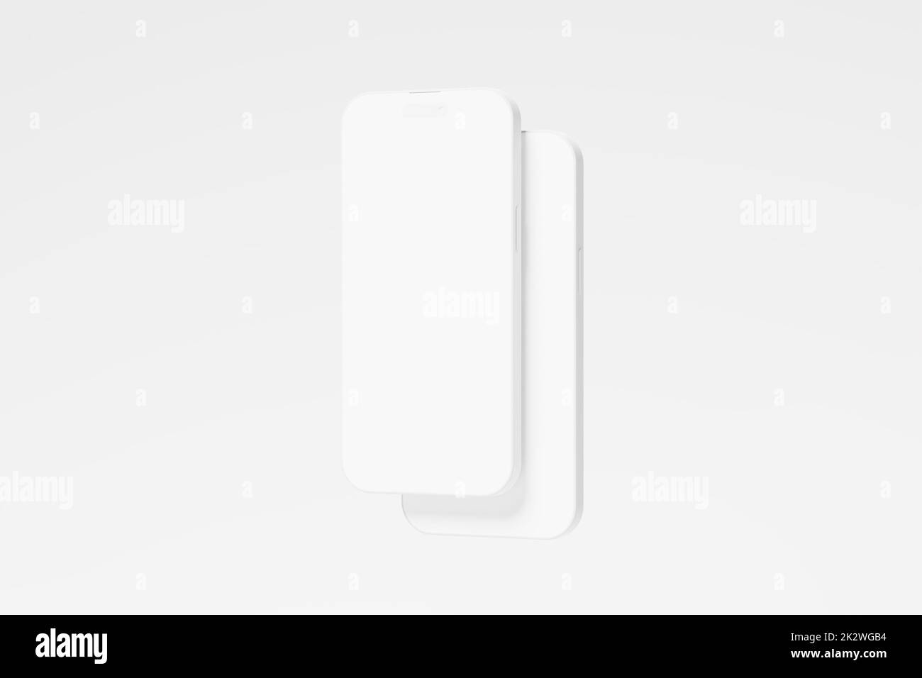 Iphone 14 Pro Max Clay 3D Rendering White Blank Mockup For Design ...