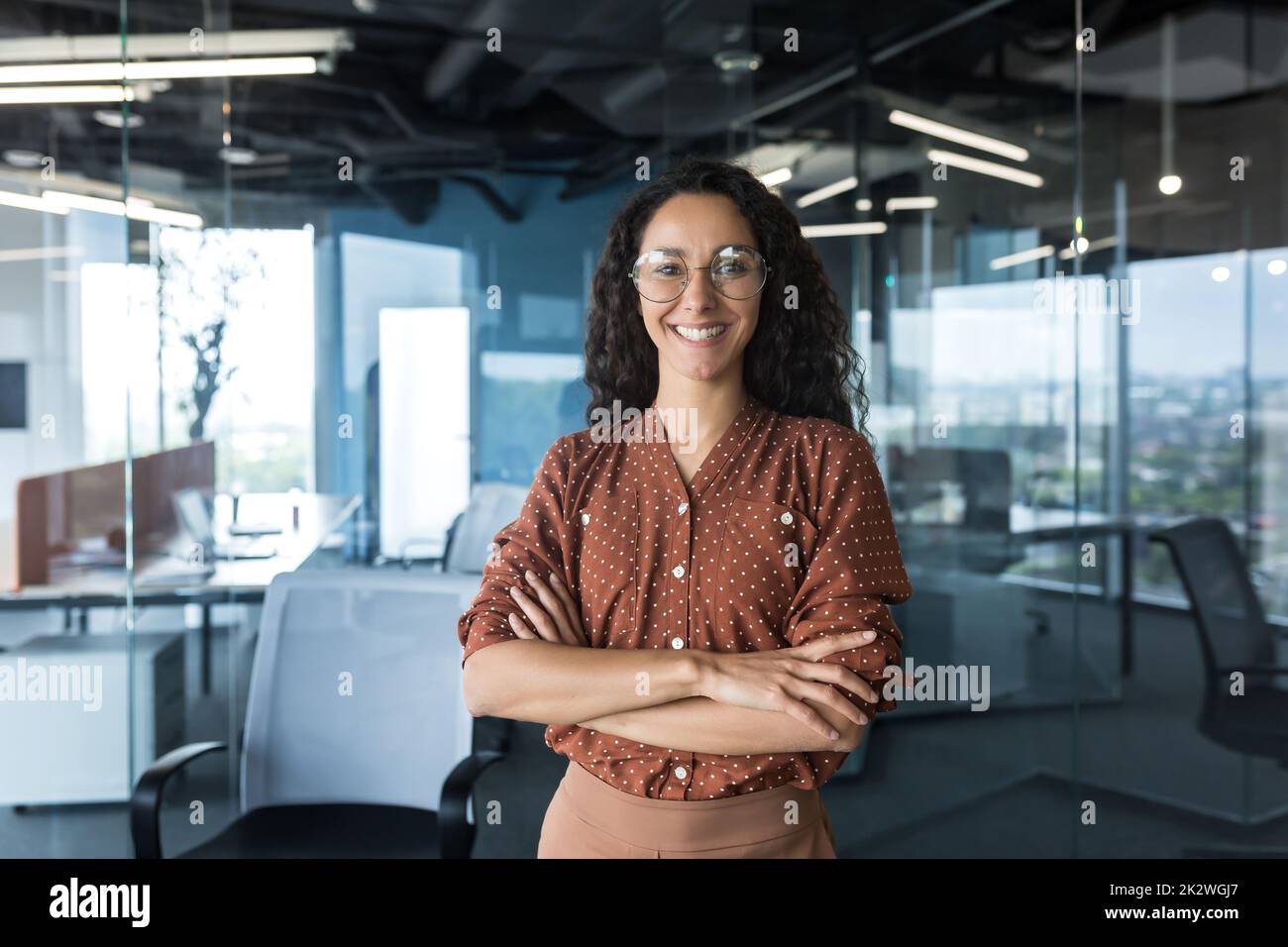 Young successful Indian IT developer female engineer working inside the ...