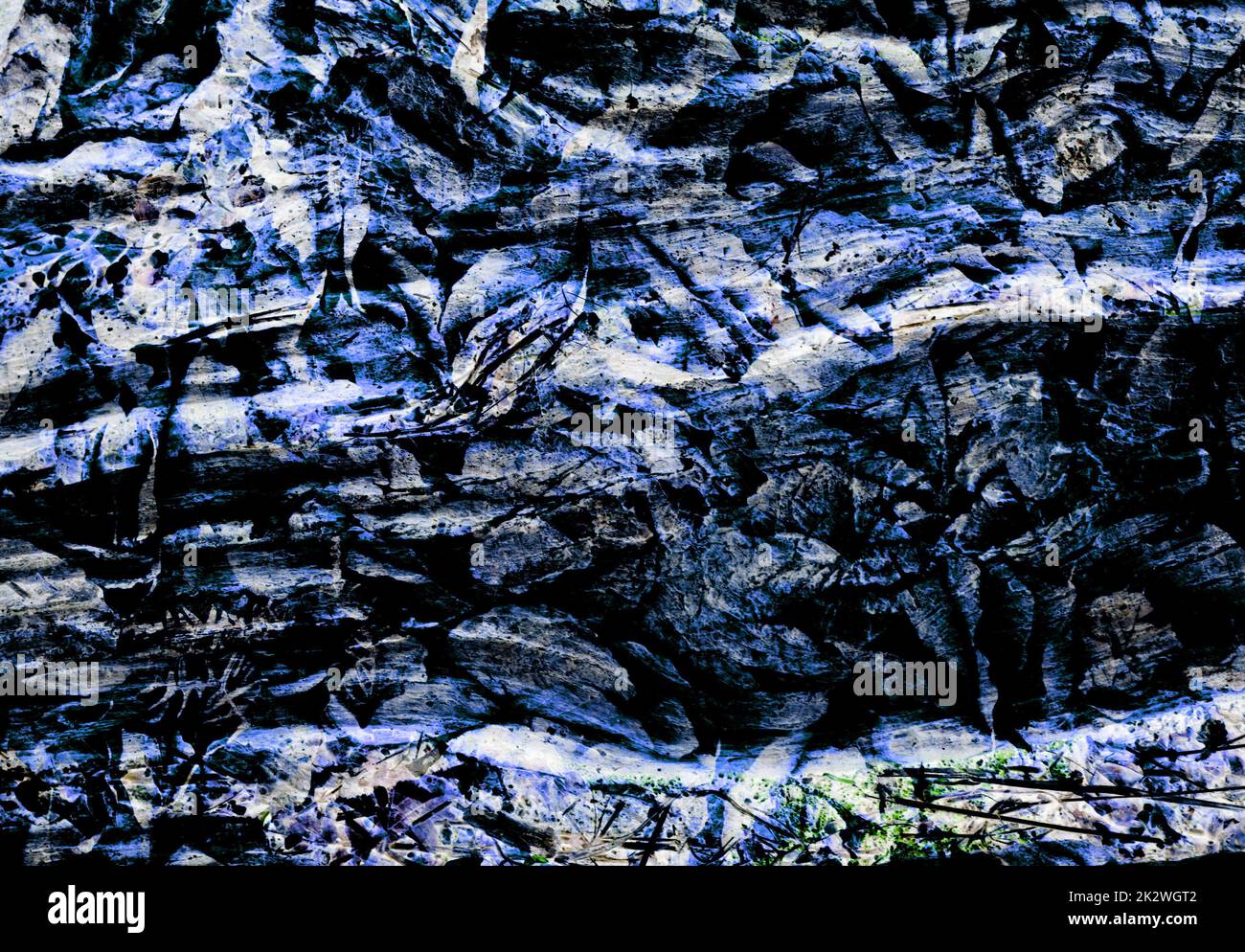 Abstract blue background with natural texture and irregular pattern ...