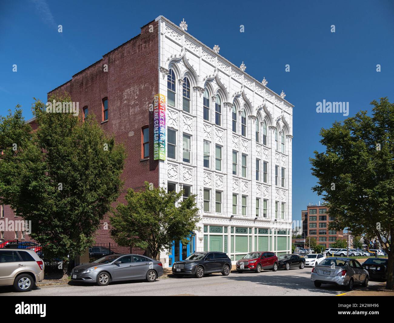 Commercial buildings in Grand Center Stock Photo - Alamy