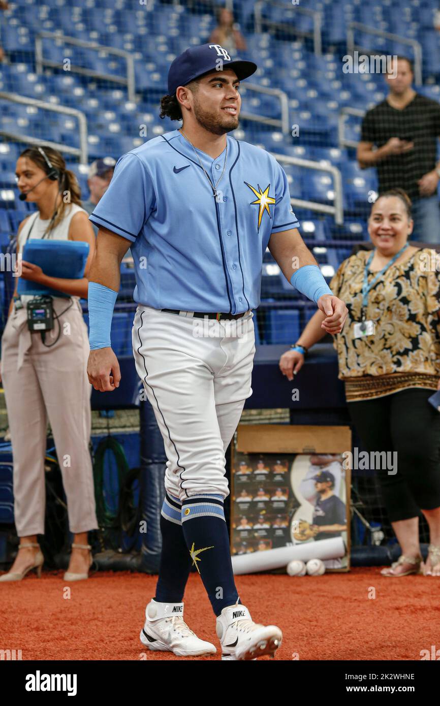 St. Petersburg, FL. USA; Durham Bulls and now Tampa Bay Rays second baseman Jonathan Aranda (62 ...