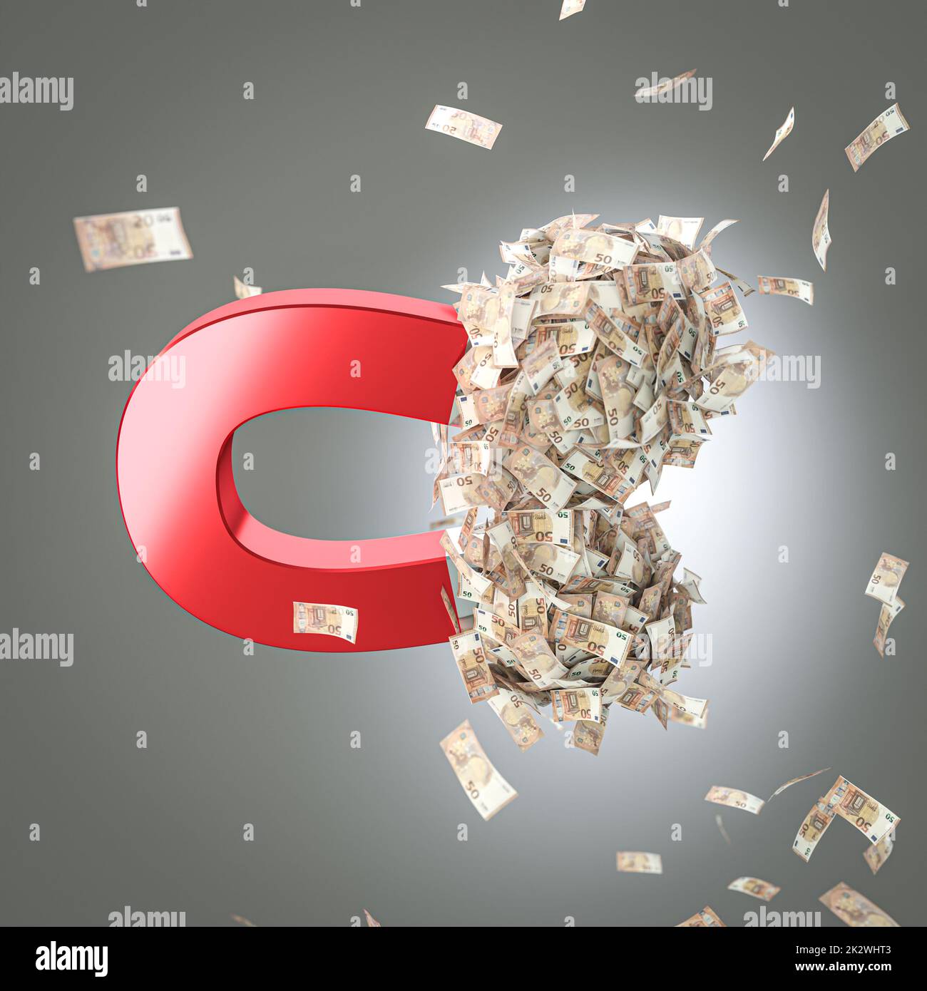 Magnet pulling money hi-res stock photography and images - Alamy